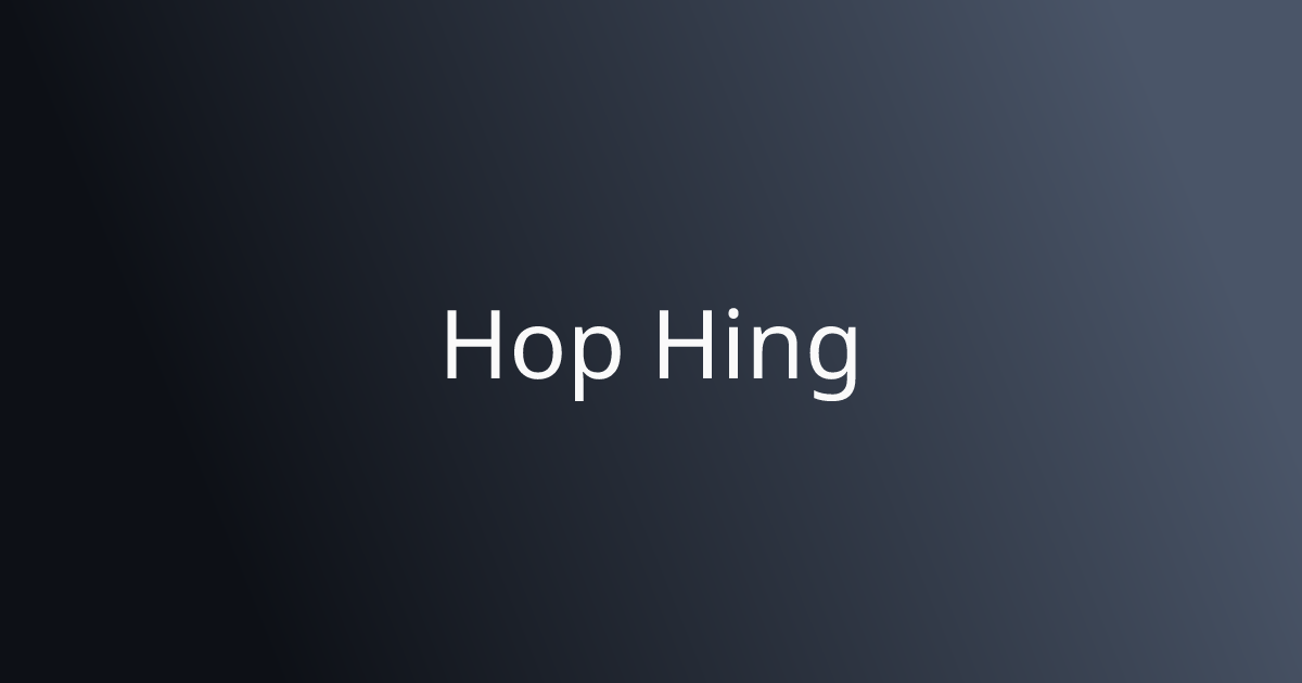 Order Authentic Chinese Online | Hop Hing - Pickup Available